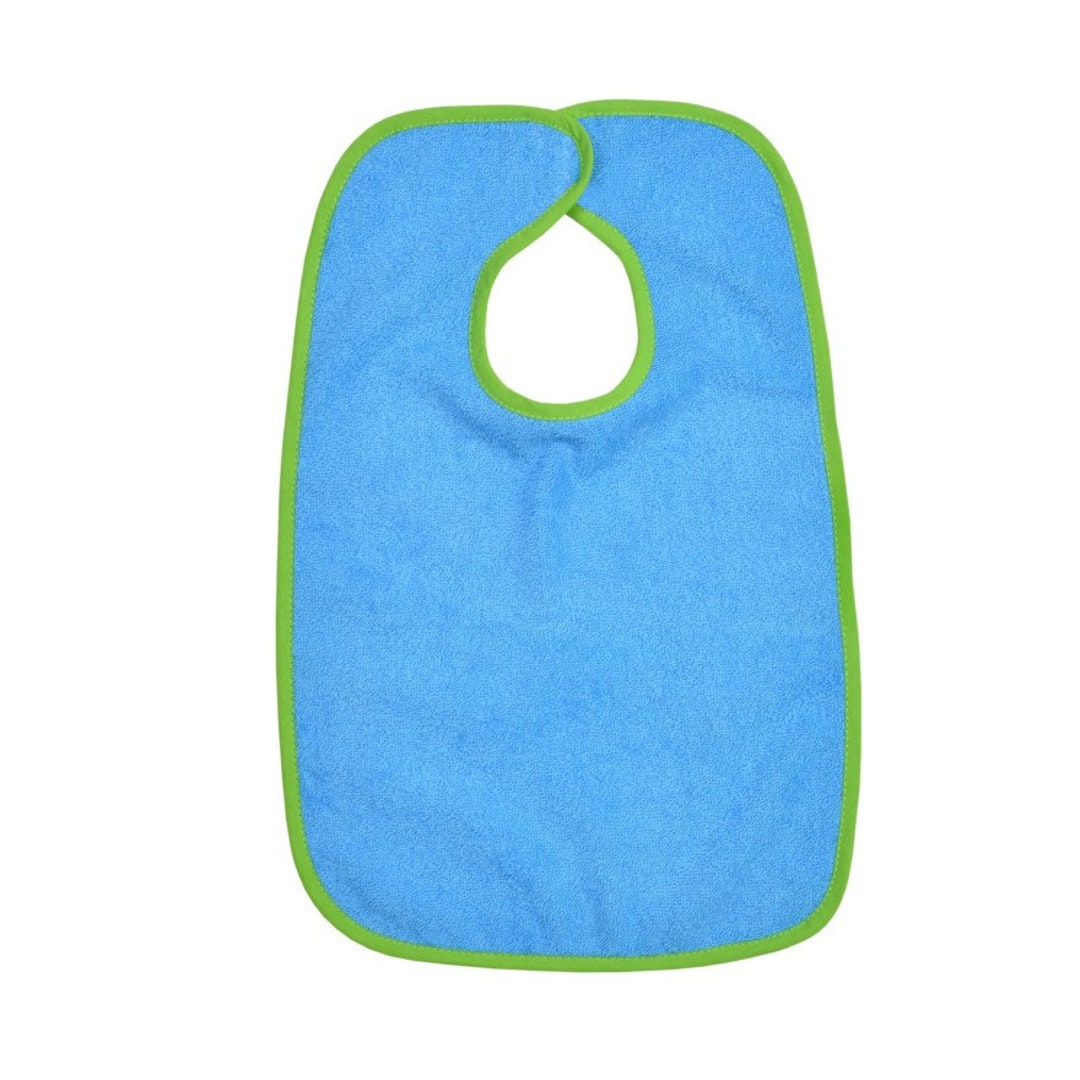 GIANT BIB brodé avec le nom Turquoise Green Uni Latz Giant Bib - Etsy ...