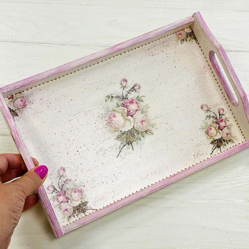 Shabby Chic Tray - Etsy