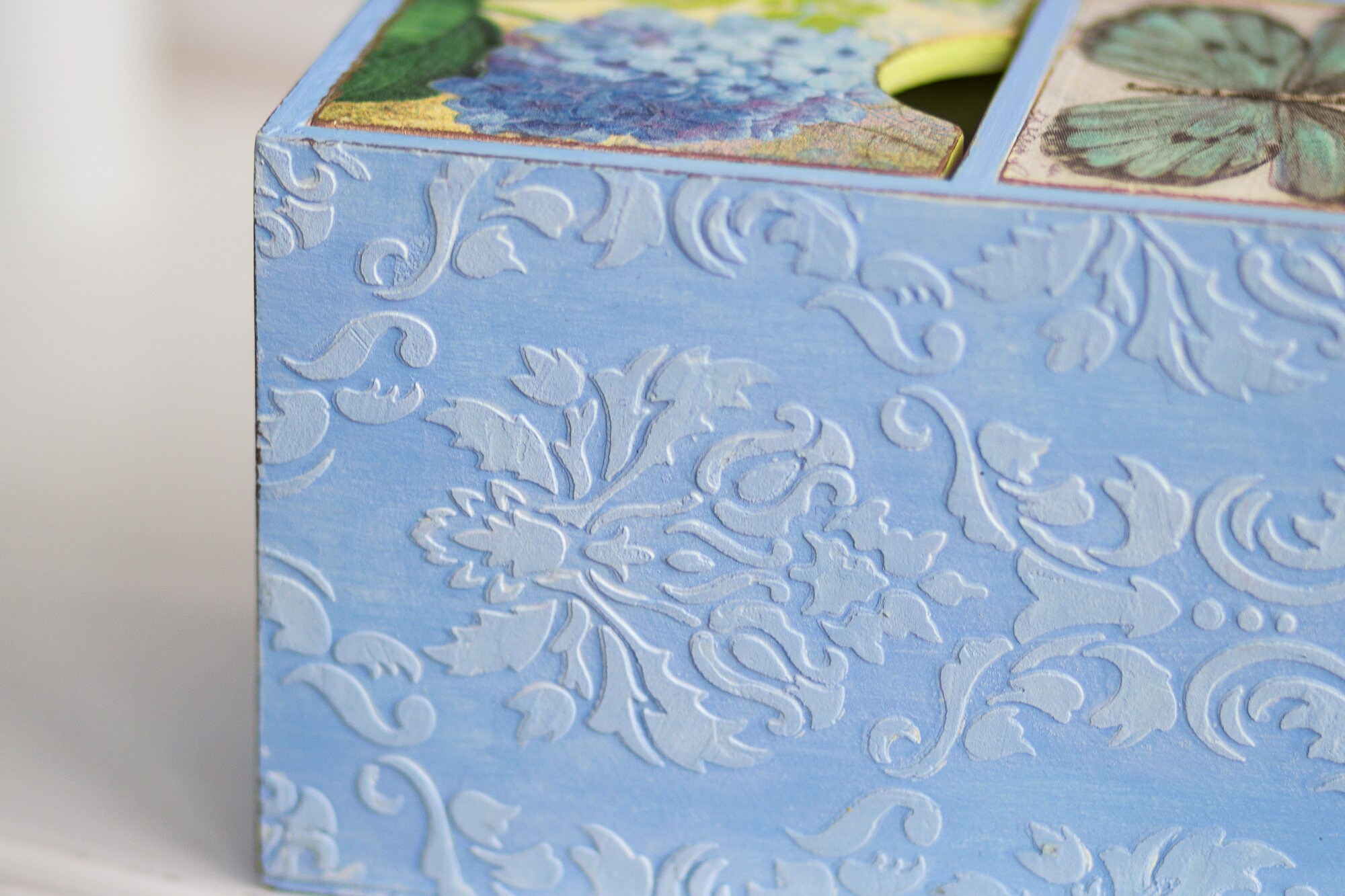 Blue Jewelry Box Drawers Makeup drawers Desktop Organizer | Etsy