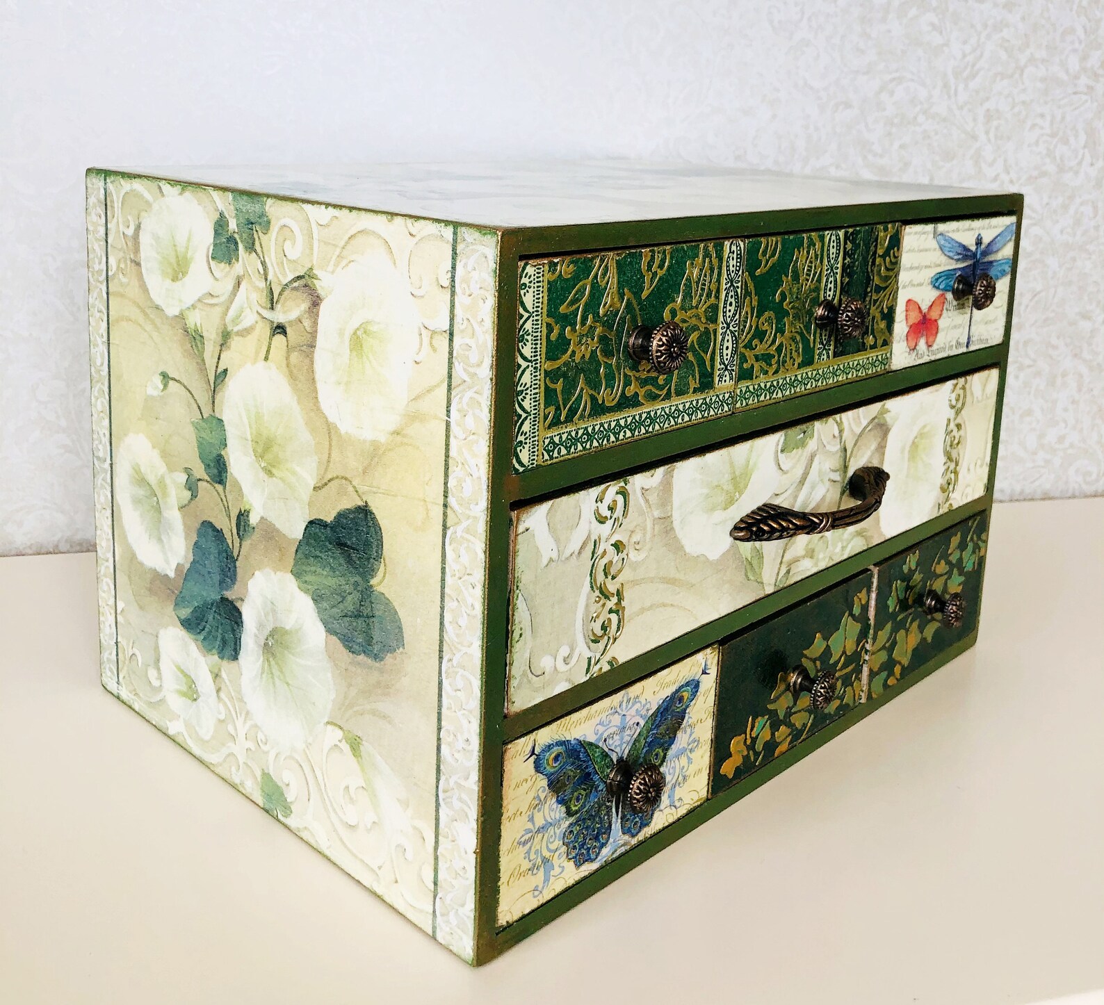 Decorative Jewelry Box Makeup Storage Chest Desktop - Etsy