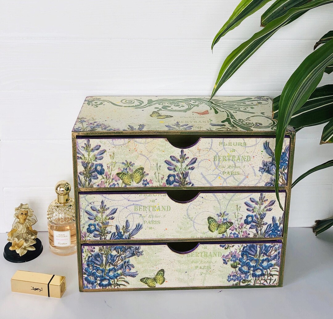 Desktop Organizer, Jewelry Box, Apothecary Cabinet, Mini Chest of ...