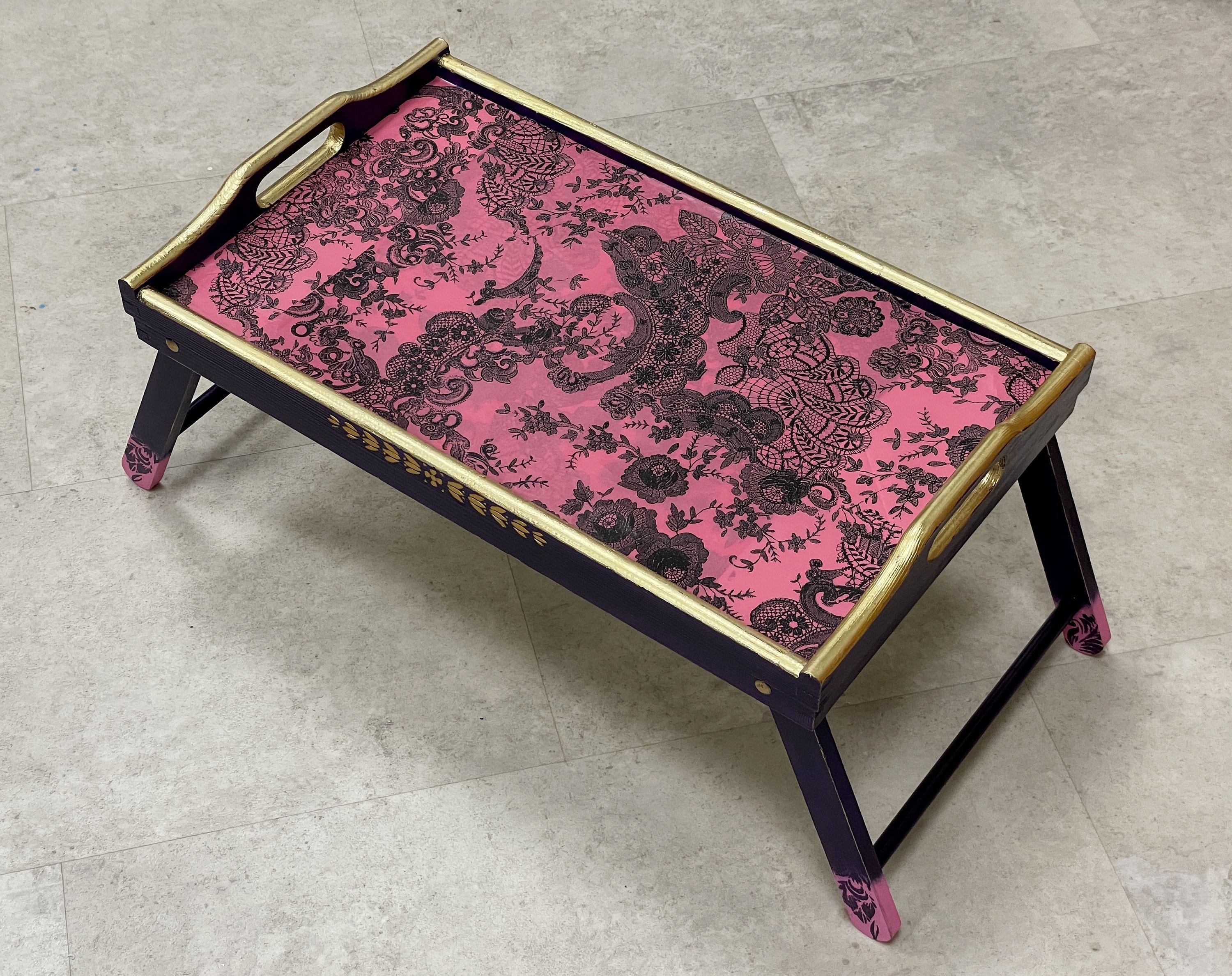 Custom Folding Table, Breakfast Tables With Legs, Color Choice, Laptop ...