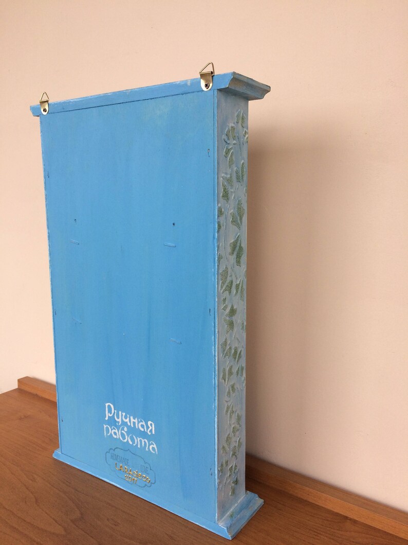 Wooden Key Cabinet Key Box Storage Wall Key Holder Rustic | Etsy