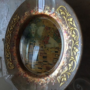 Decorative Plate Wall Decor Yellow Plate Scenic Plate | Etsy