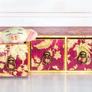 Mini Chest of Drawers, Makeup Organizer, Jewelery Box Drawers, Trinket ...