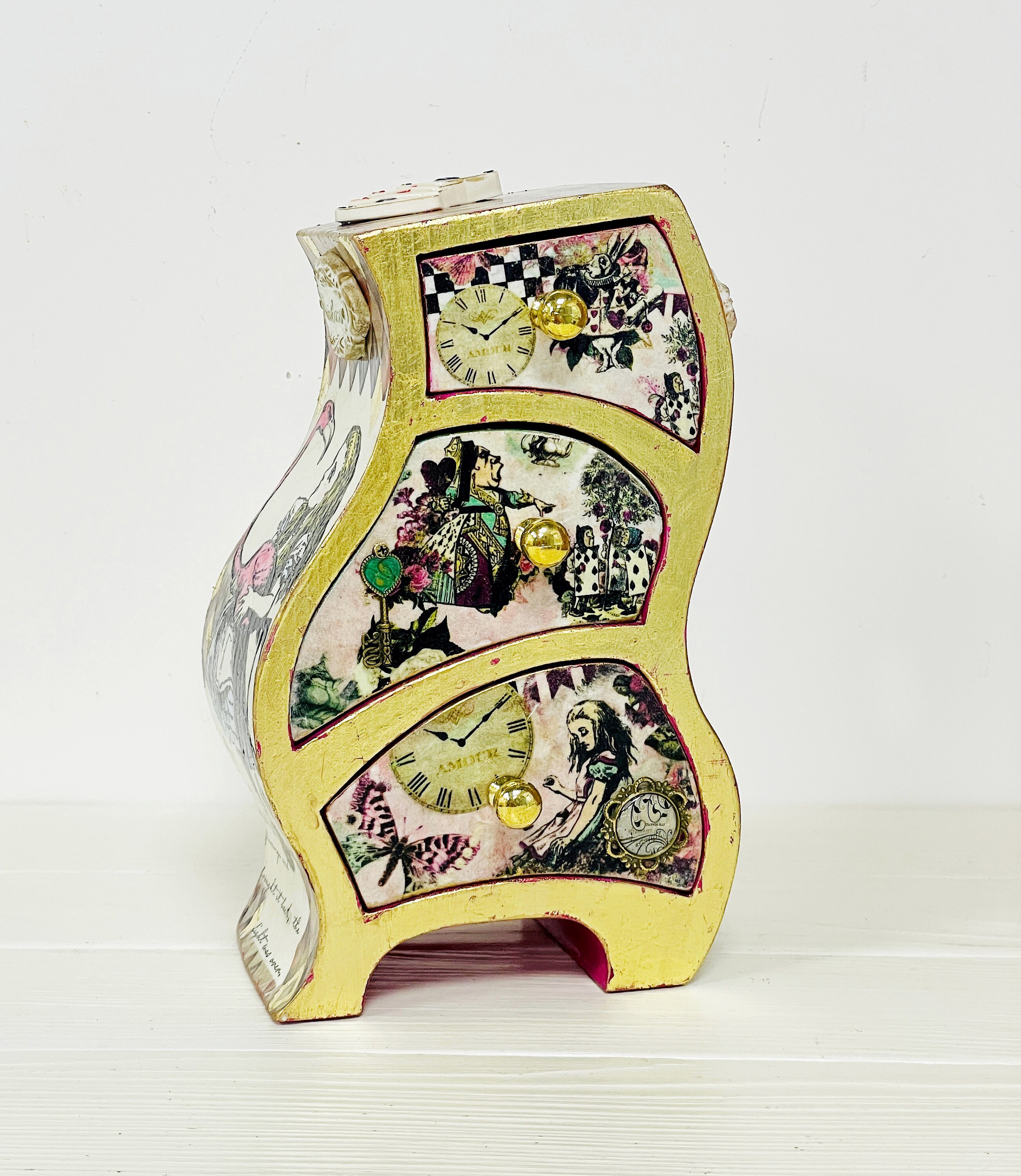 Wavy Chest of Drawers Alice in Wonderland, Mini Chest of Drawers to ...