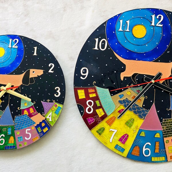 Dog Clock - Etsy