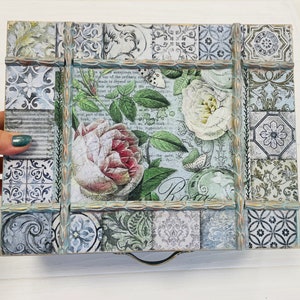 Tea Box Rose, Tea Storage Container, Tea Bags Holder, Pre-order, Tea ...