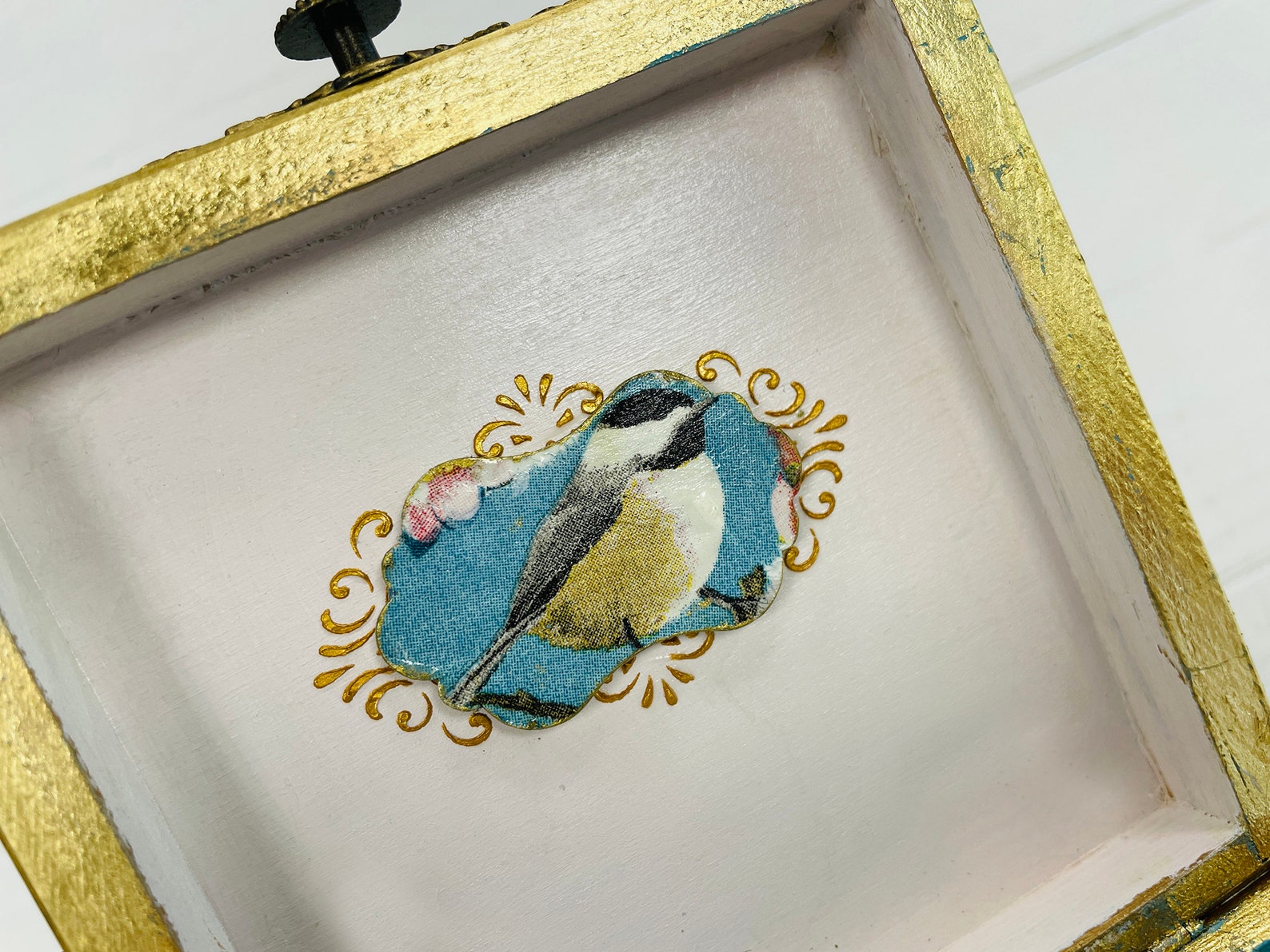 Blue Tea Box Storage Box Chinoiserie Birds Tea Bag Holder - Etsy