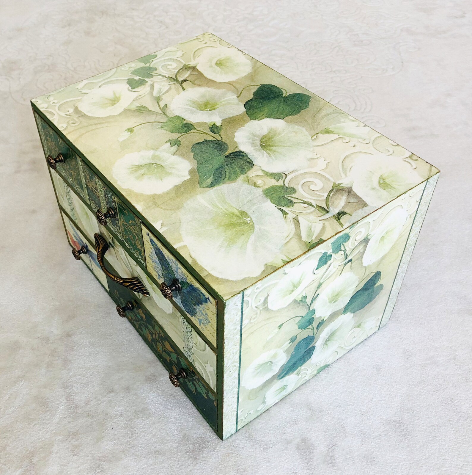 Decorative Jewelry Box Makeup Storage Chest Desktop - Etsy