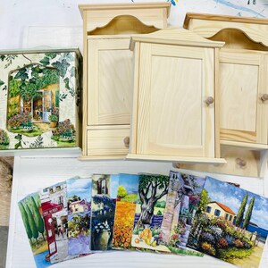 Wooden Key Organizer, Rustic Wall Cabinet, Green Key Box,key Cabinet ...