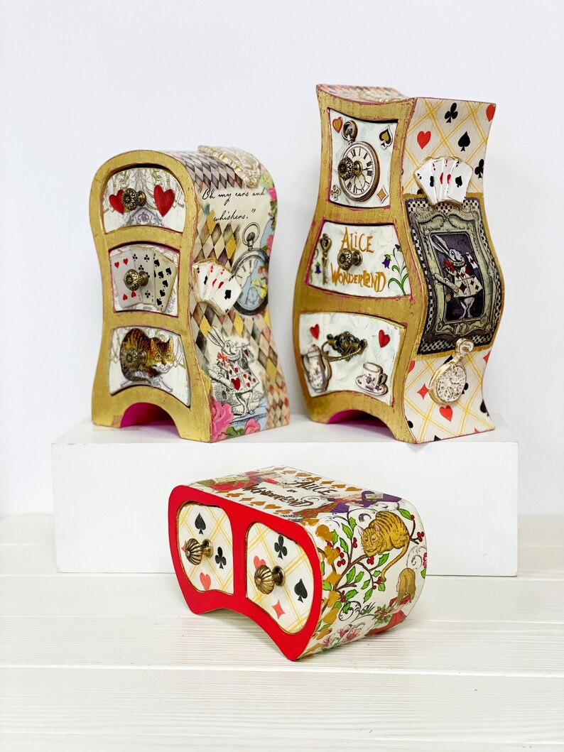 Mini Chests of Drawers to Order Jewelry Box Alice in - Etsy