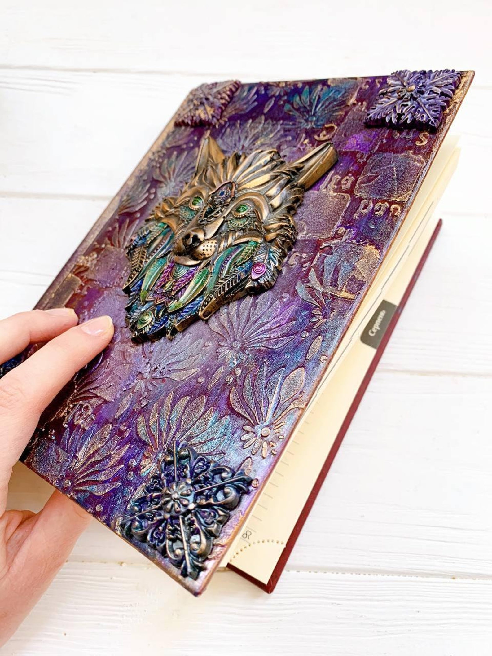 Decorated Diary Wolf Personalized Diary for 2021 Weekly - Etsy