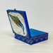 Blue Gold Peacock Box, Custom Box, Accessory Holder, Storage Box ...