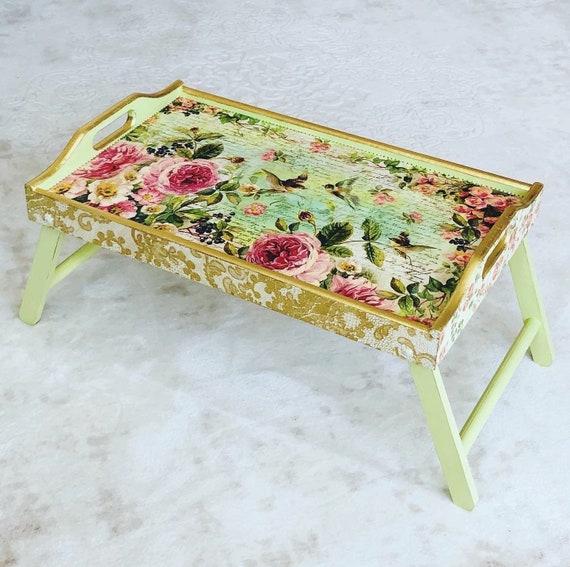Custom Green Folding Table Color Choice Breakfast Tables - Etsy