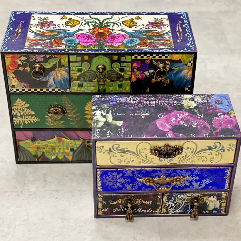 Purple Chest of Drawers - Etsy