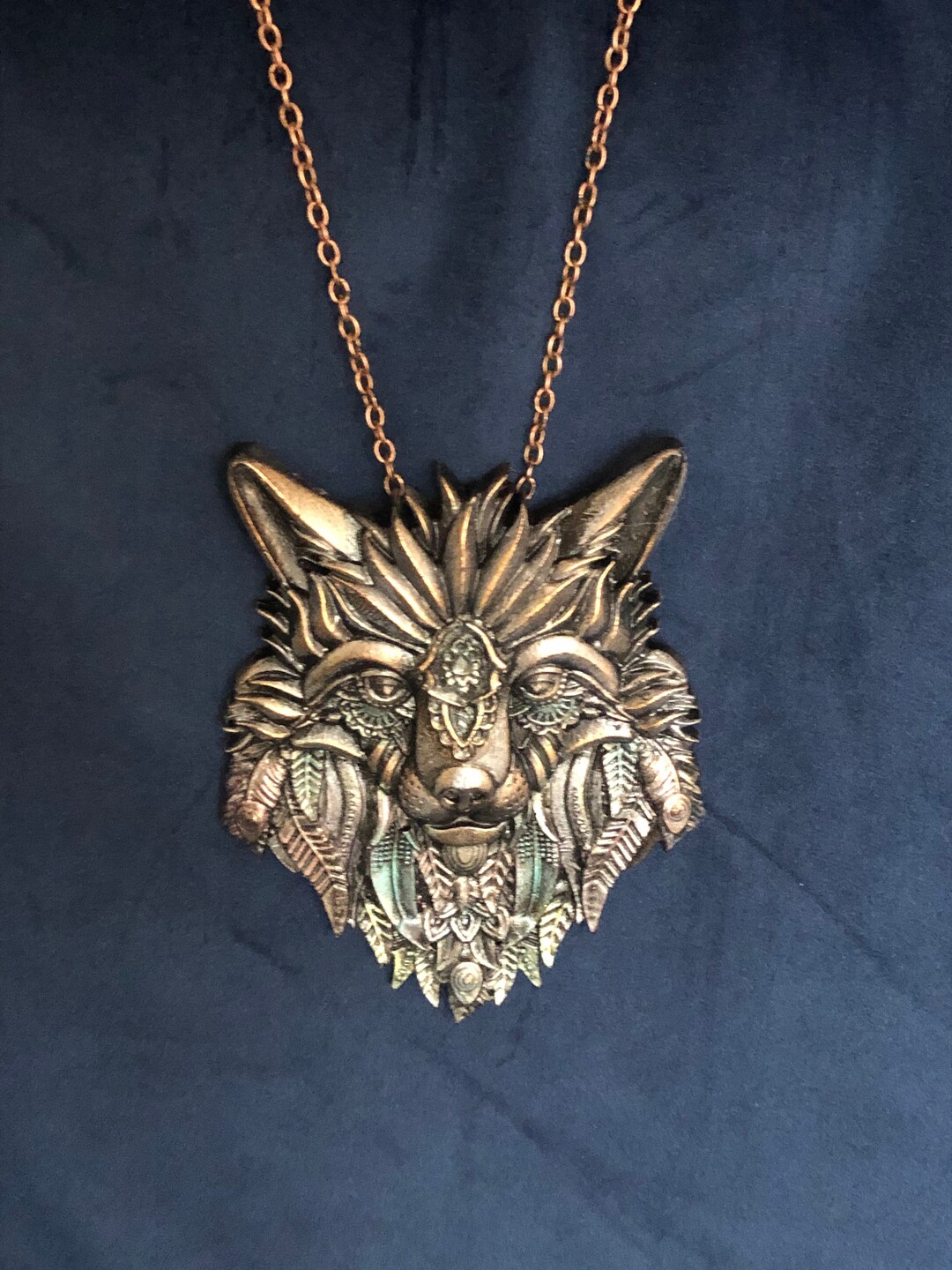 Pendant on a Chain Wolf, Decorative Wolf, Lovers of Wolves, Christmas ...