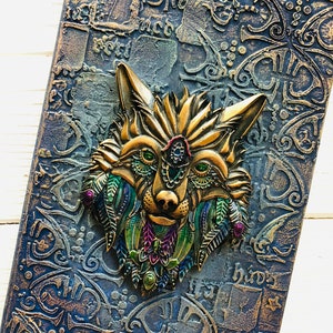 Decorated Diary Wolf, Personalized Diary, Weekly Overview, A5 Yearly ...