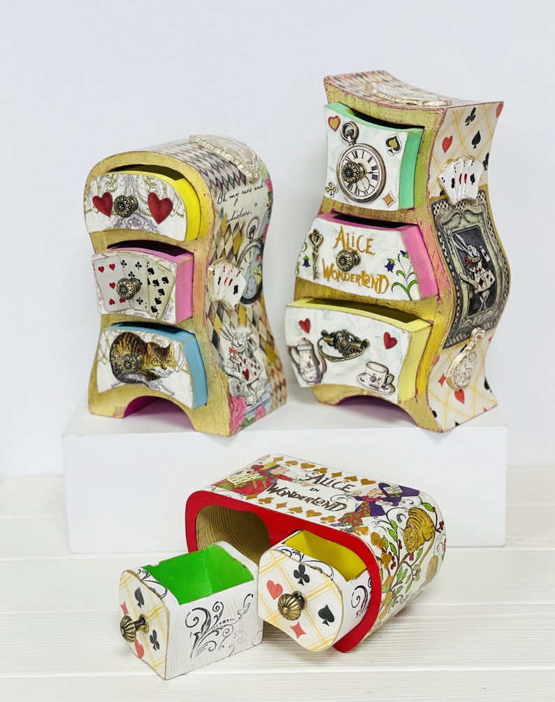 Mini Chests of Drawers to Order Jewelry Box Alice in - Etsy