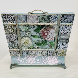 Tea Box Rose, Tea Storage Container, Tea Bags Holder, Pre-order, Tea ...