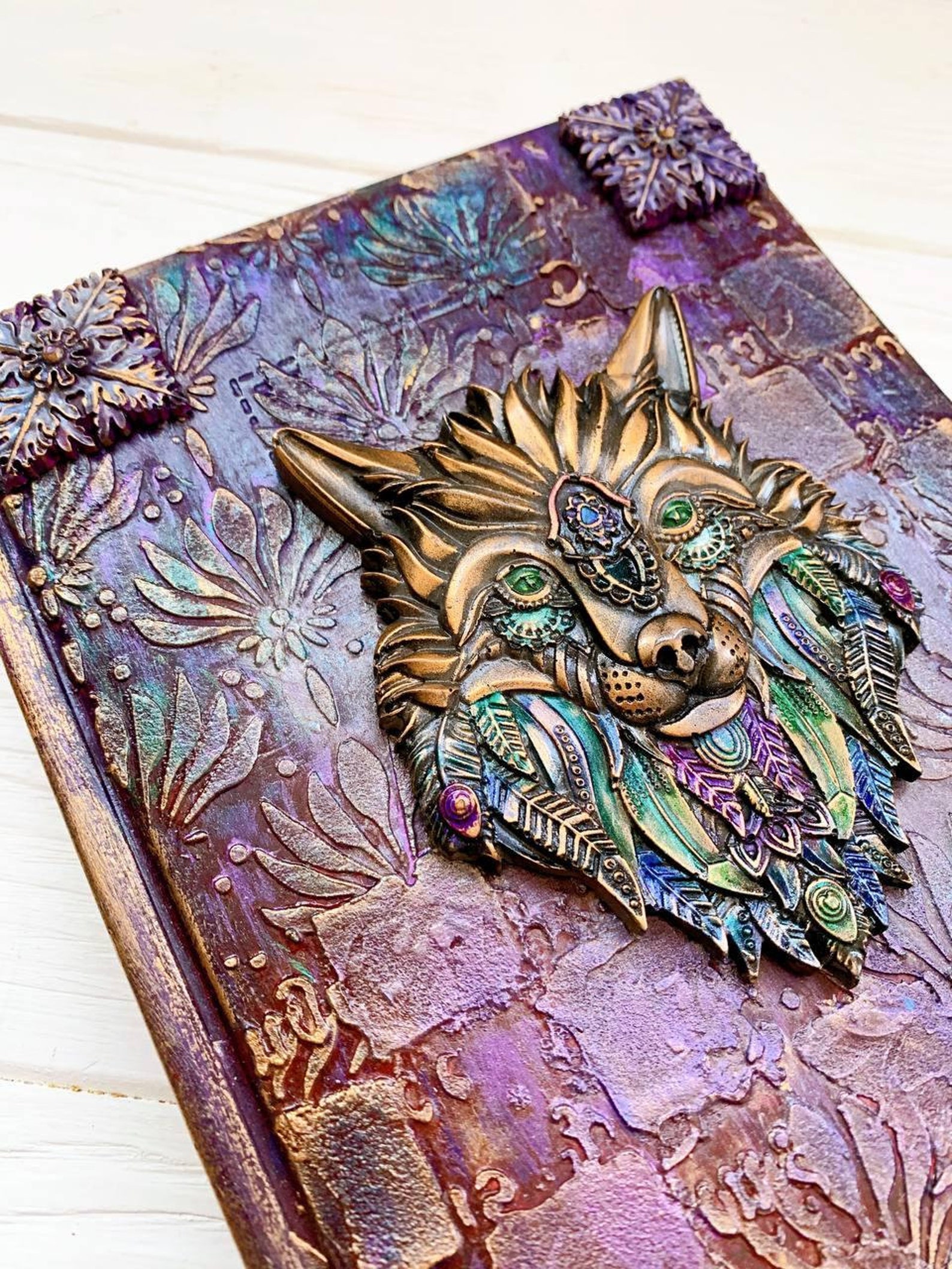 Decorated Diary Wolf Personalized Diary for 2021 Weekly - Etsy