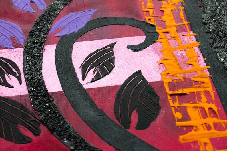 Floral Wall Hanging Picture Abstract Painting Original - Etsy