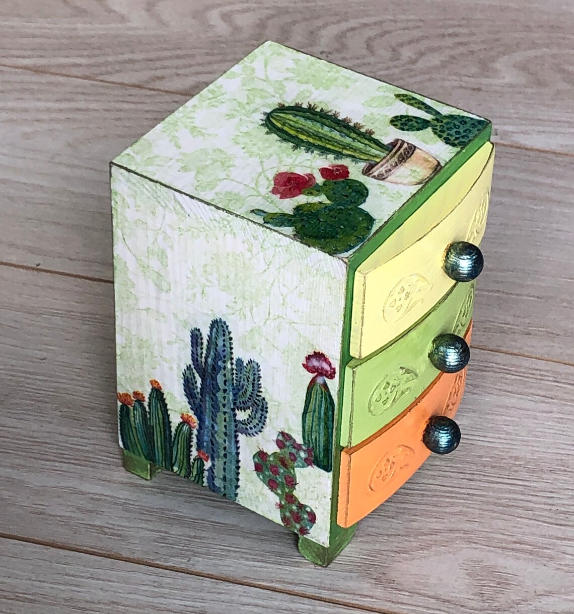 Trinket Box Сactus Small Jewelry Box Storage Chest Mini | Etsy