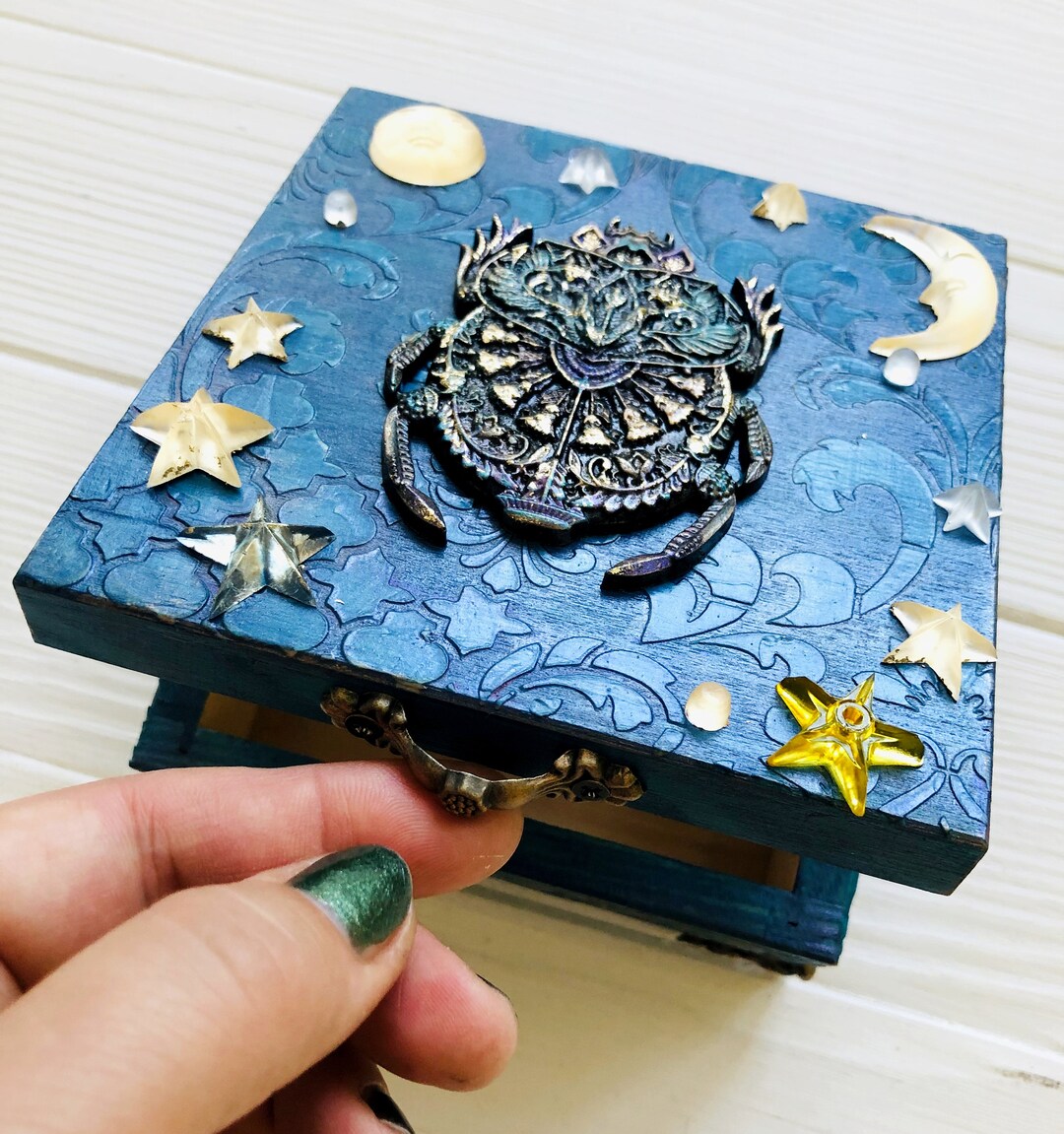 Jewelry Box Scarab Beetle, Accessory Holder, Scarab Decor, Storage Box ...