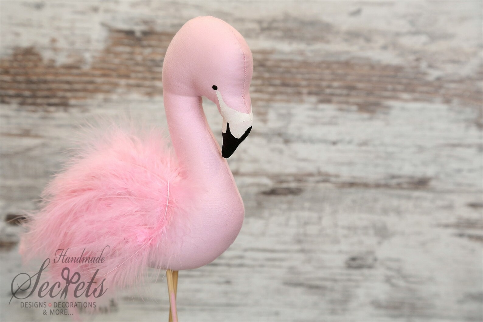 Set of 2 Pink Flamingos, Handmade Flamingos, Room Decor, Home ...