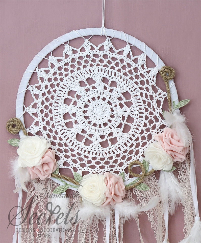 Dreamcatcher, Flower Dreamcatcher, Boho Dream Catcher, Baby Shower Gift ...