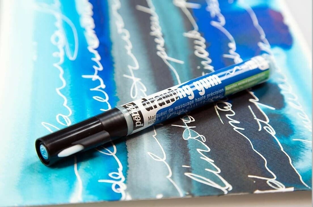 Pebeo Drawing Gum Marker Pen Artist Masking Fluid Medium for - Etsy