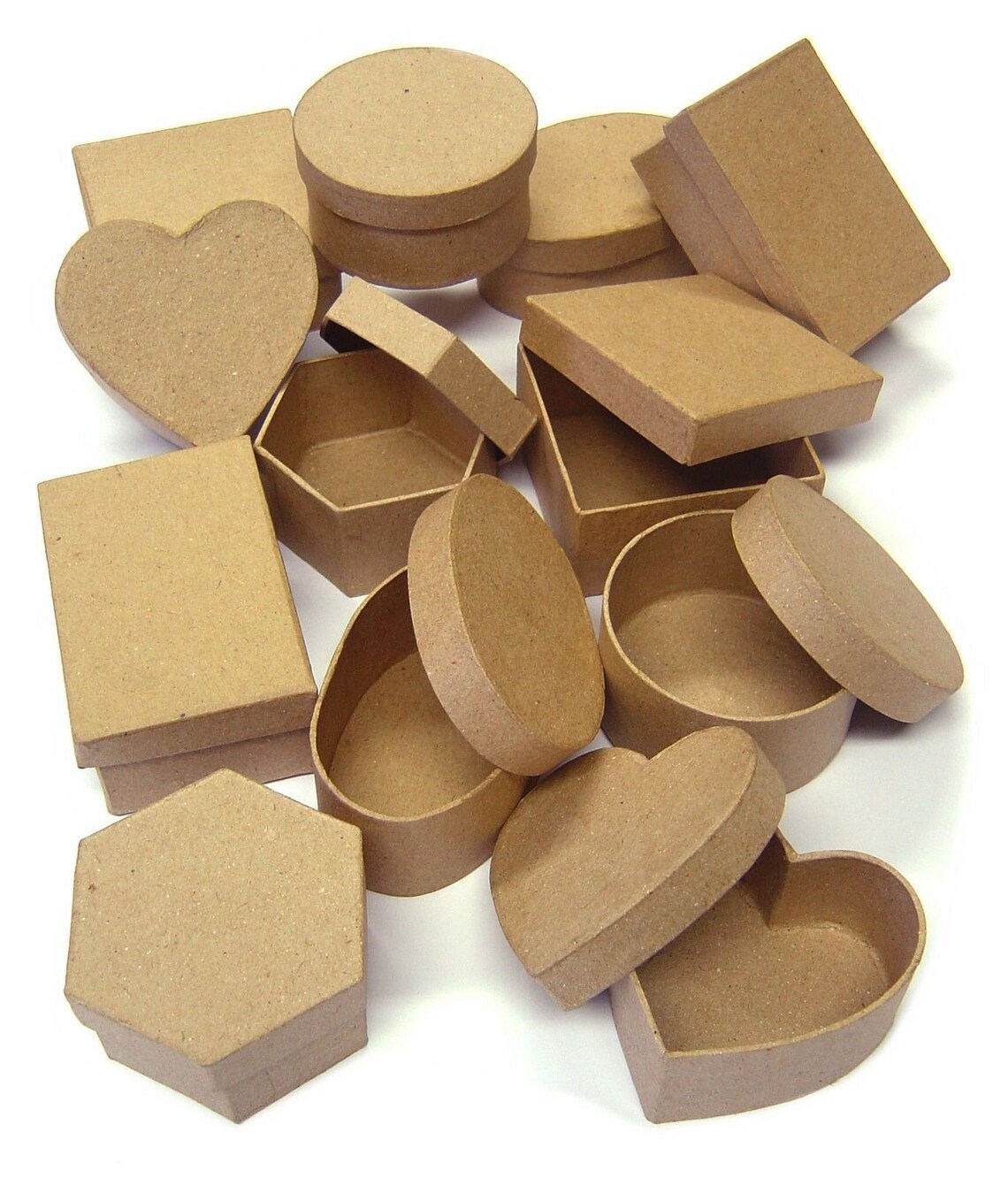12 Shaped Gift Boxes 6 Designs With Lids for Paper Mache Craft - Etsy UK