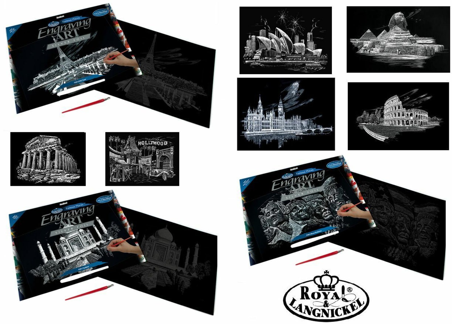 Large A3 Silver Engraving Art Kits & Scraper Tool Famous - Etsy UK