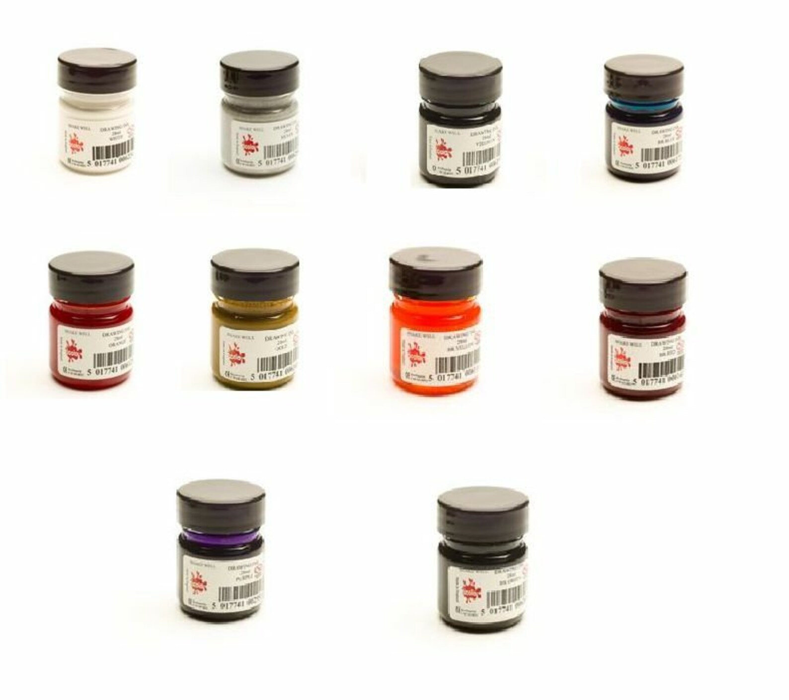 10 Colours Artist Drawing Inks Scola 28ml Bottles Dip Pen - Etsy UK