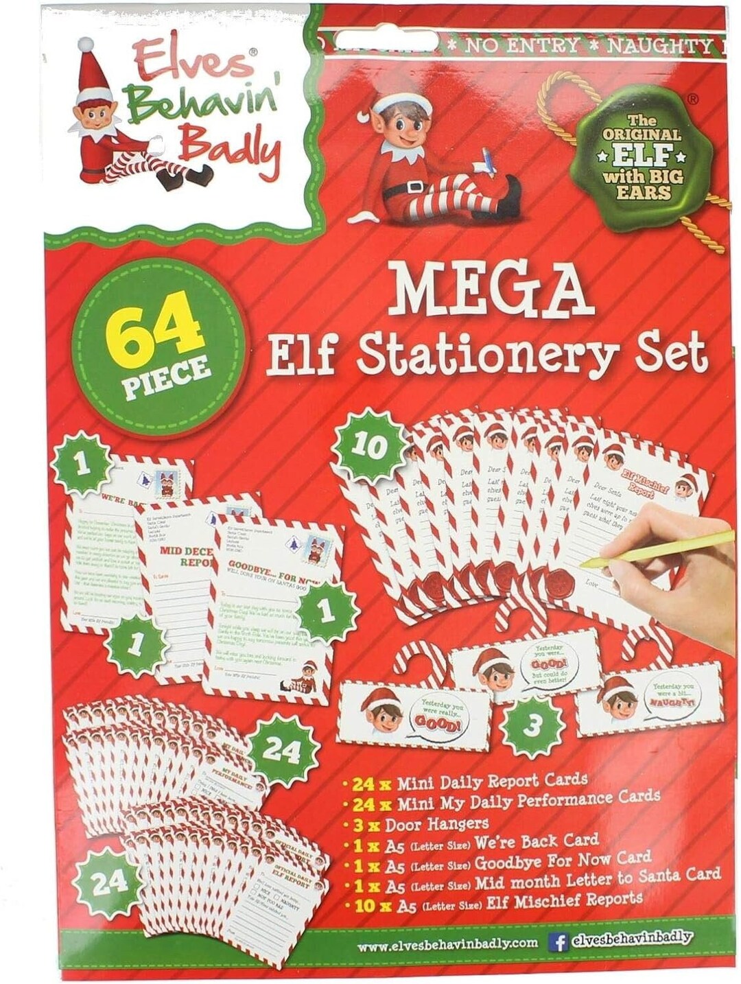 Elves Behavin' Badly MEGA Elf Stationary Set Elf Daily - Etsy