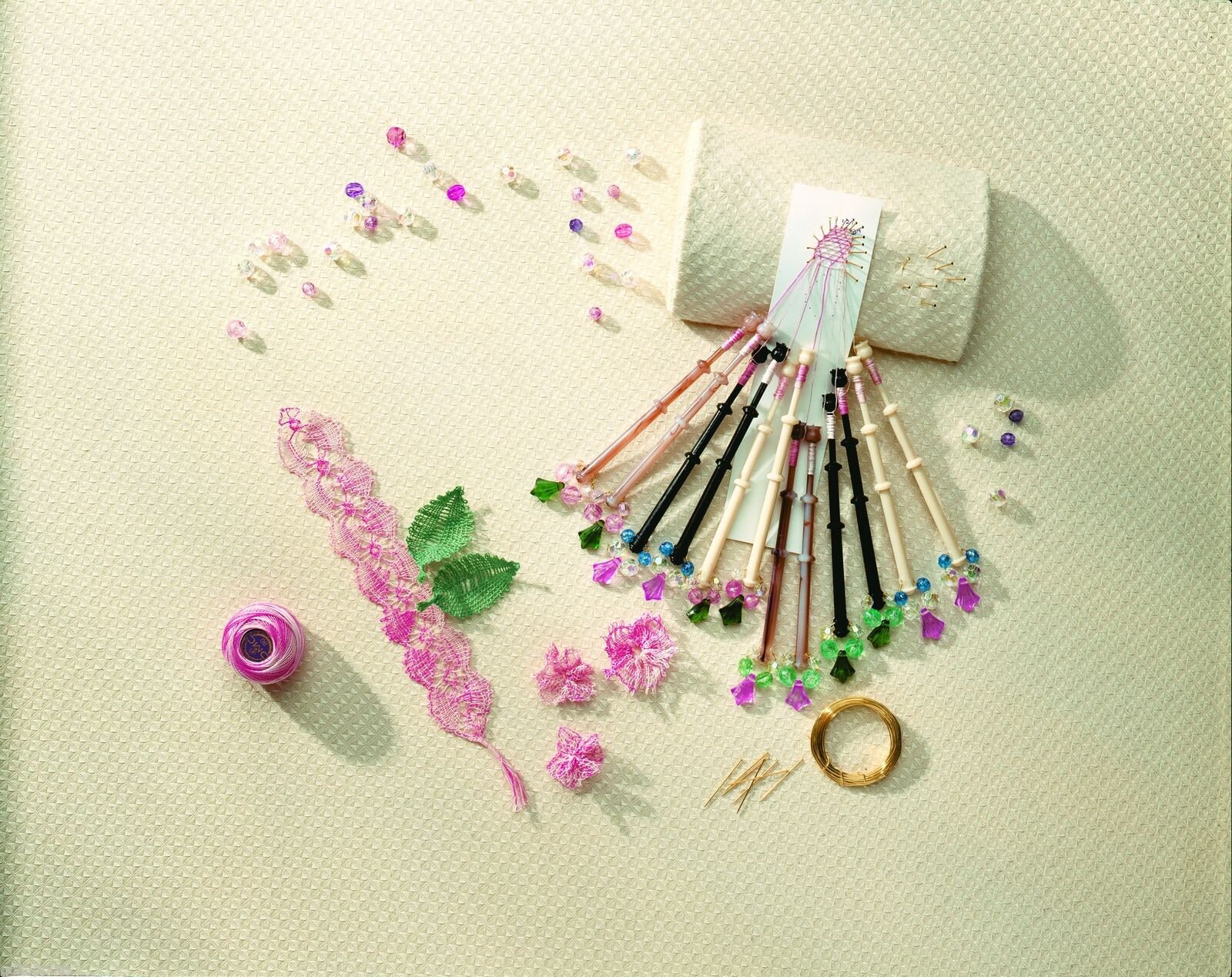 Lacemaking Craft Kit Gift Set Includes Bobbins Wire Pillow - Etsy UK