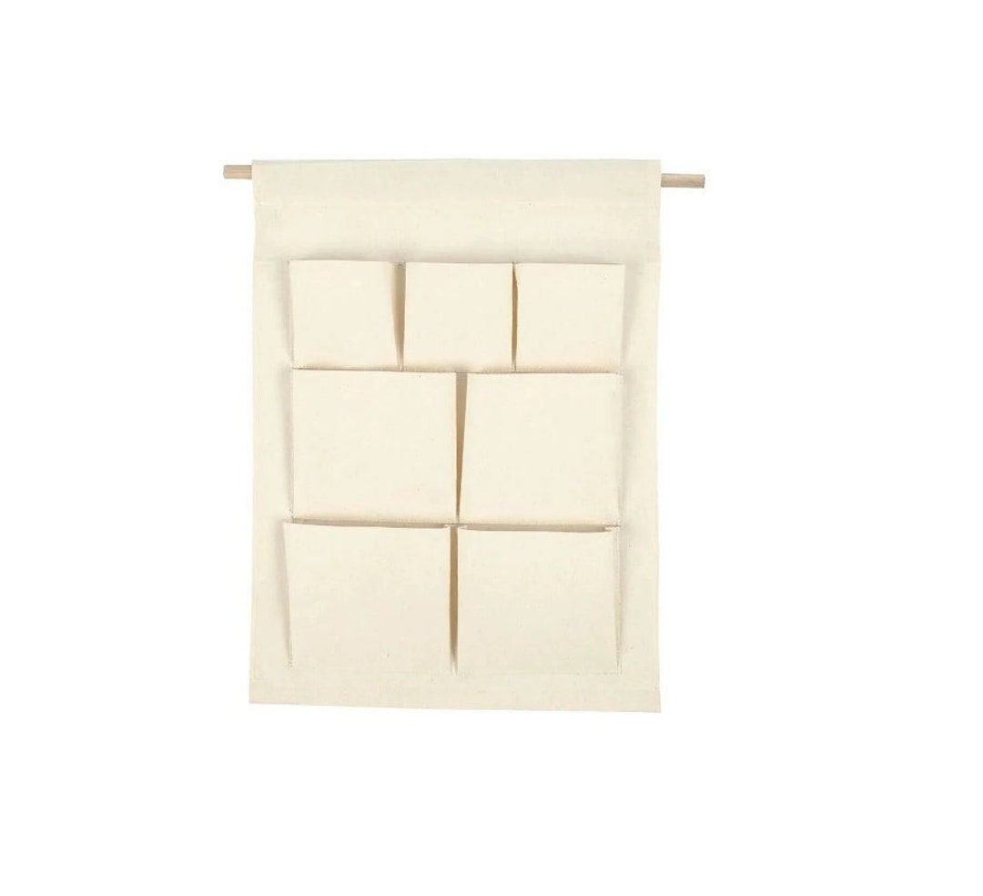 Blank Canvas Hanging Organiser 7 Pocket Christmas Advent - Etsy UK
