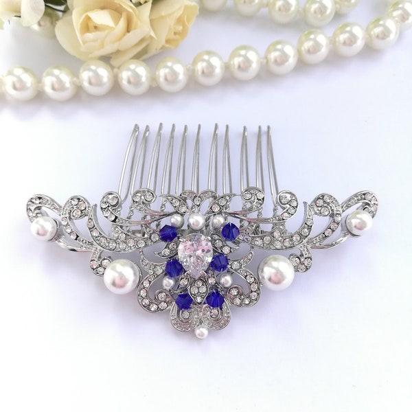 Beaded Bridal Comb - Etsy