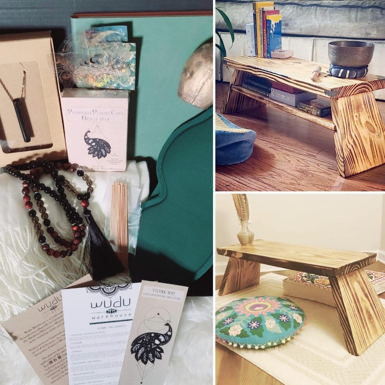 Luxury Meditation Gift Set - XL Altar Tables & Curated Gift Box - Etsy
