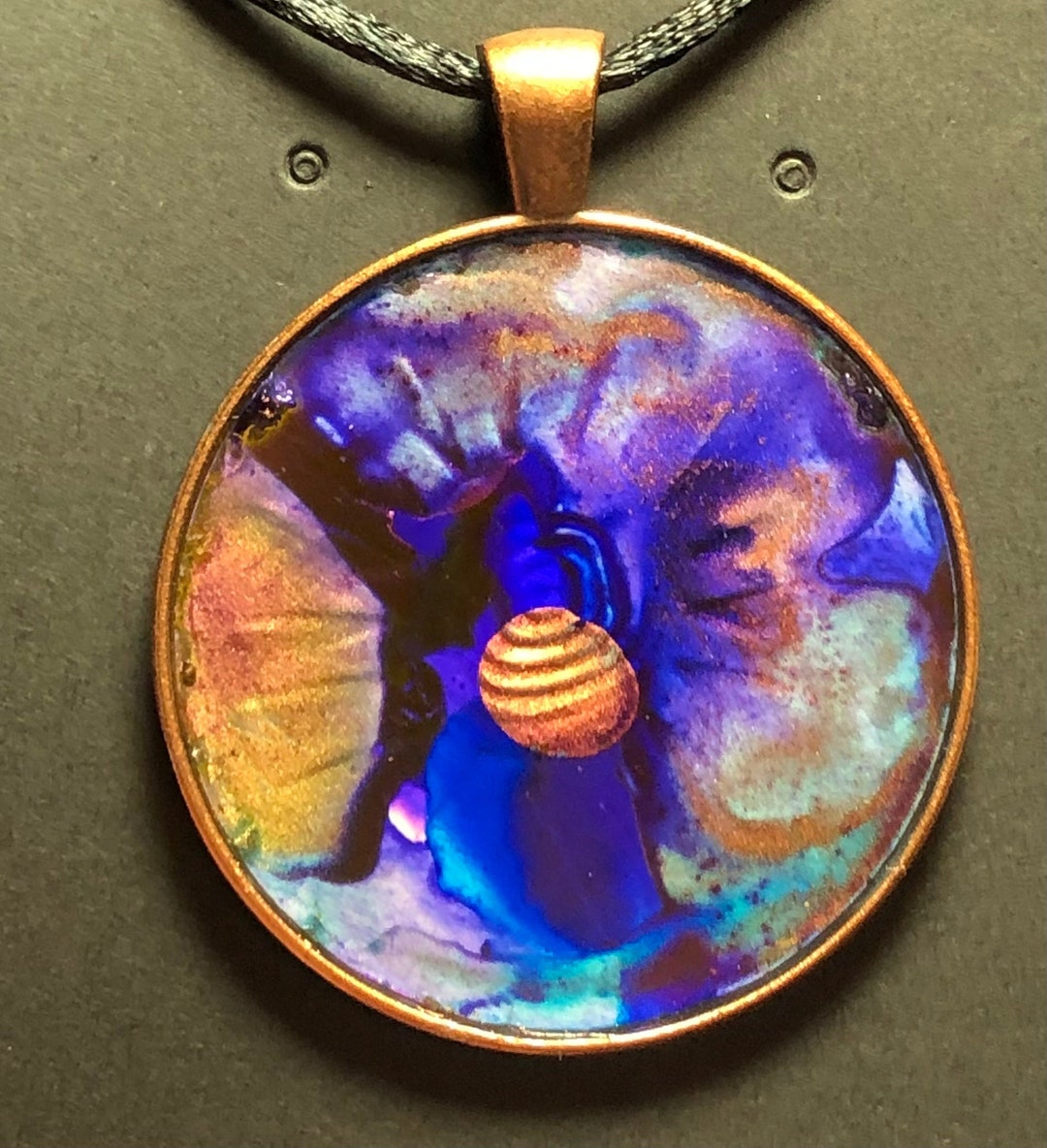 Ink Art Pendant - Etsy
