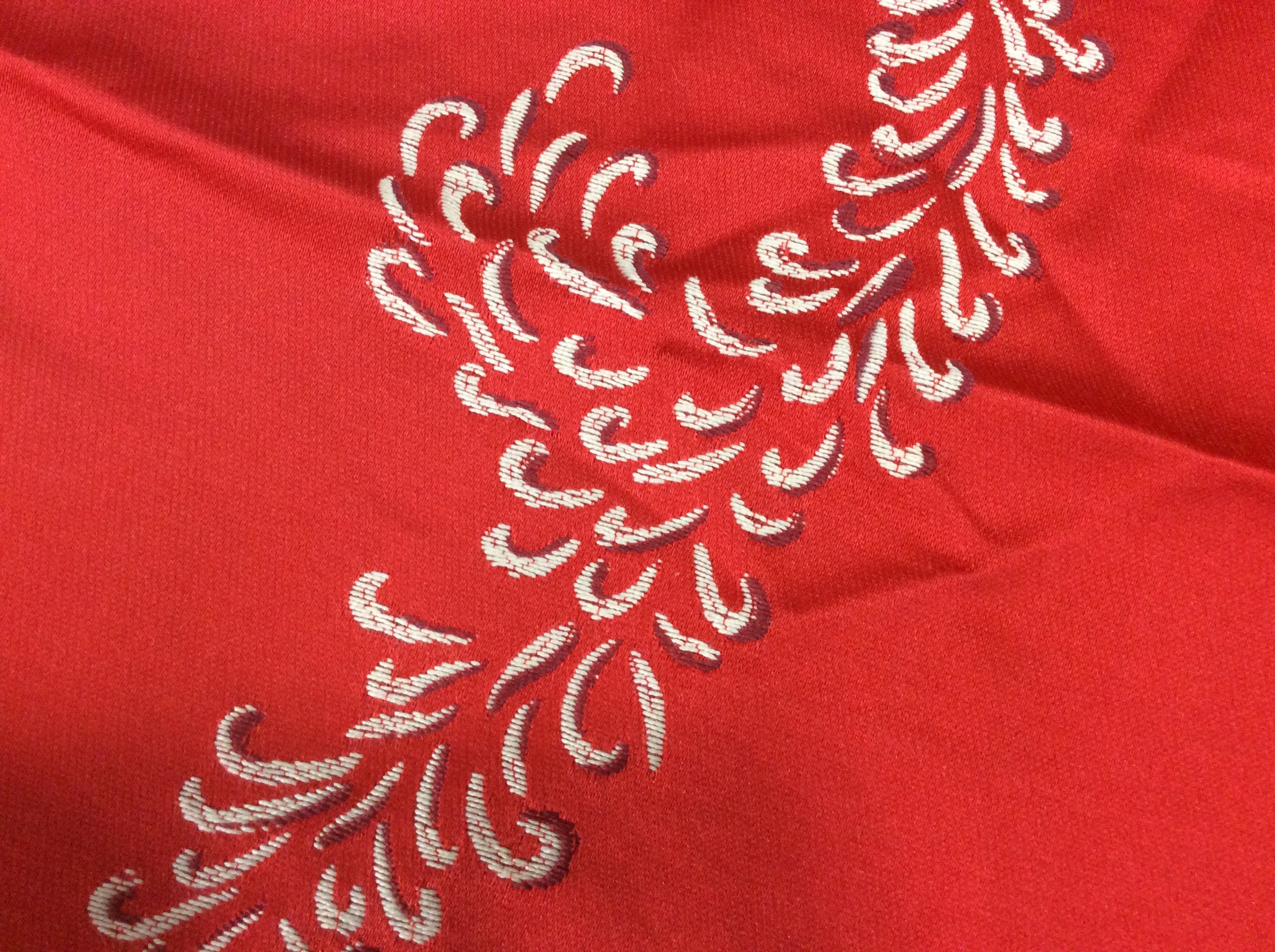 BTY Italian Made Heavy Satin With Woven Feather Like Design - Etsy