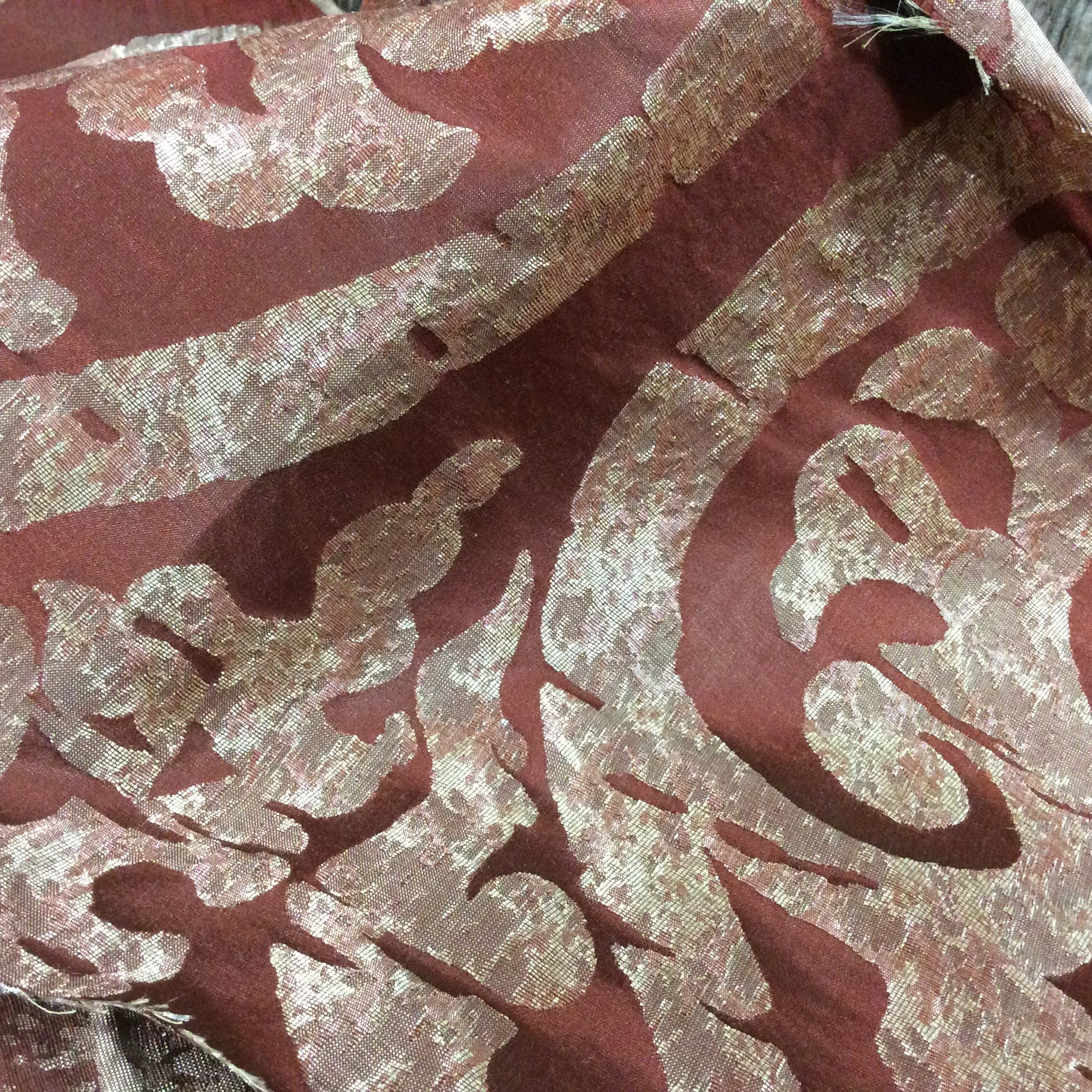 BTY buena calidad de seda italiana mezcla estilo damasco | Etsy