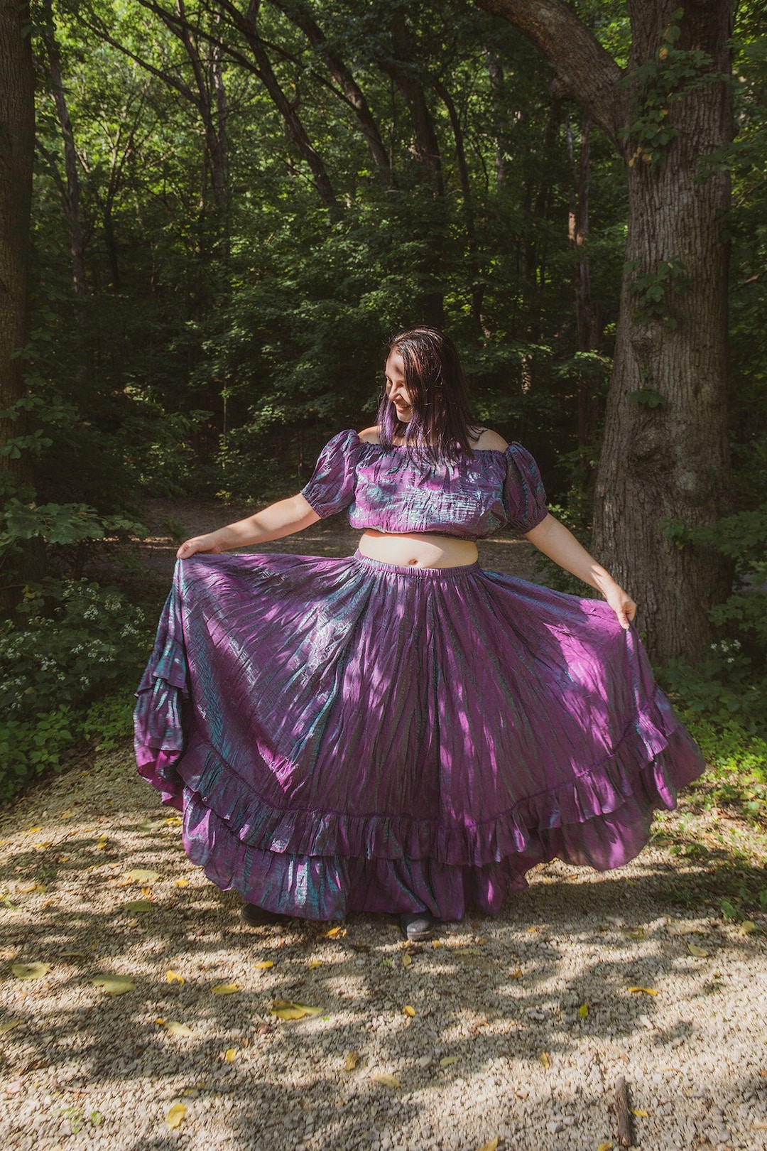 Iridescent Renaissance Faire Skirt- Festival Skirt- With Pockets! - Etsy
