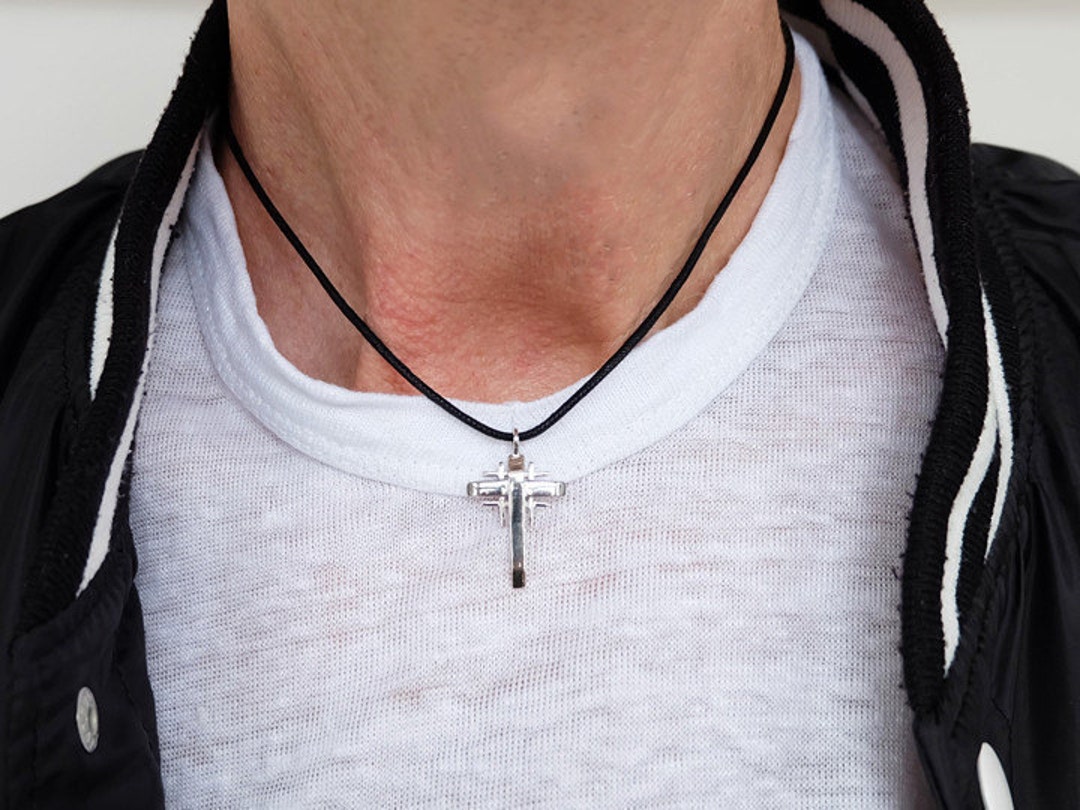 Mens Cross Necklace, Cross Necklace, Christian Jewelry, Faith Necklace ...