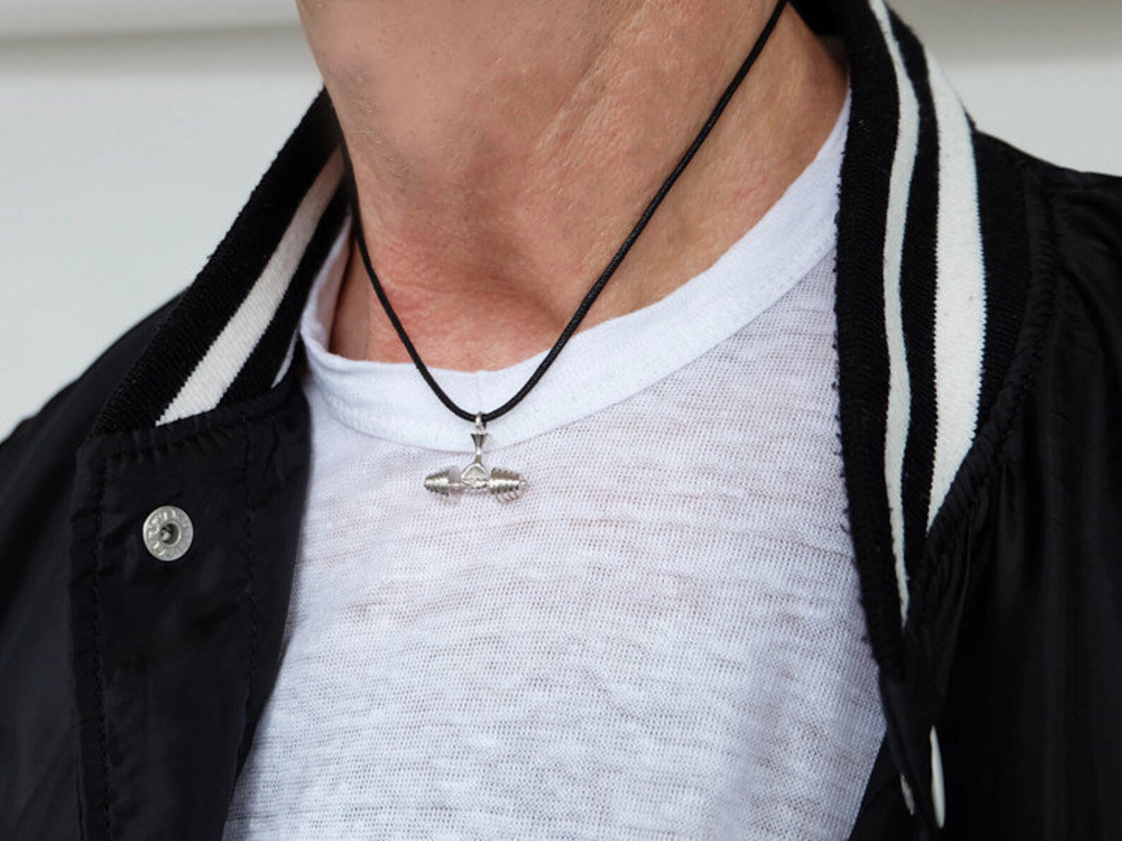 Dumbbell Necklace Dumbbell Pendant Dumbbell Charm Barbell | Etsy