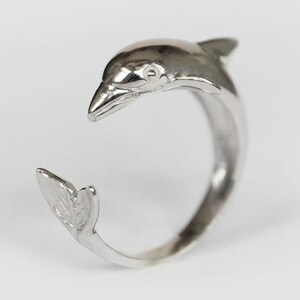 Dolphin Ring, Animal Jewelry, Animal Ring, Animal Lovers, Animal Gift ...