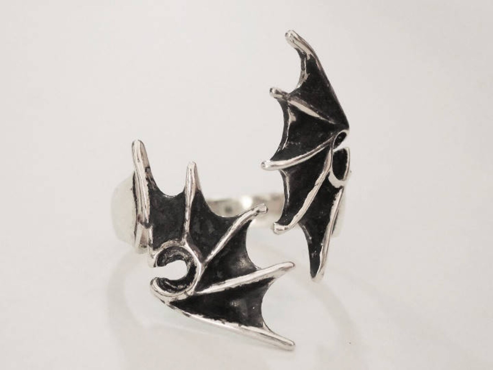 Dragon wing rings handmade rings dragon jewelry silver | Etsy