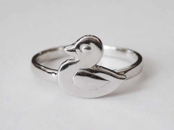 Duck Ring Duck Jewelry Duck Accesories Animal Ring Animal | Etsy