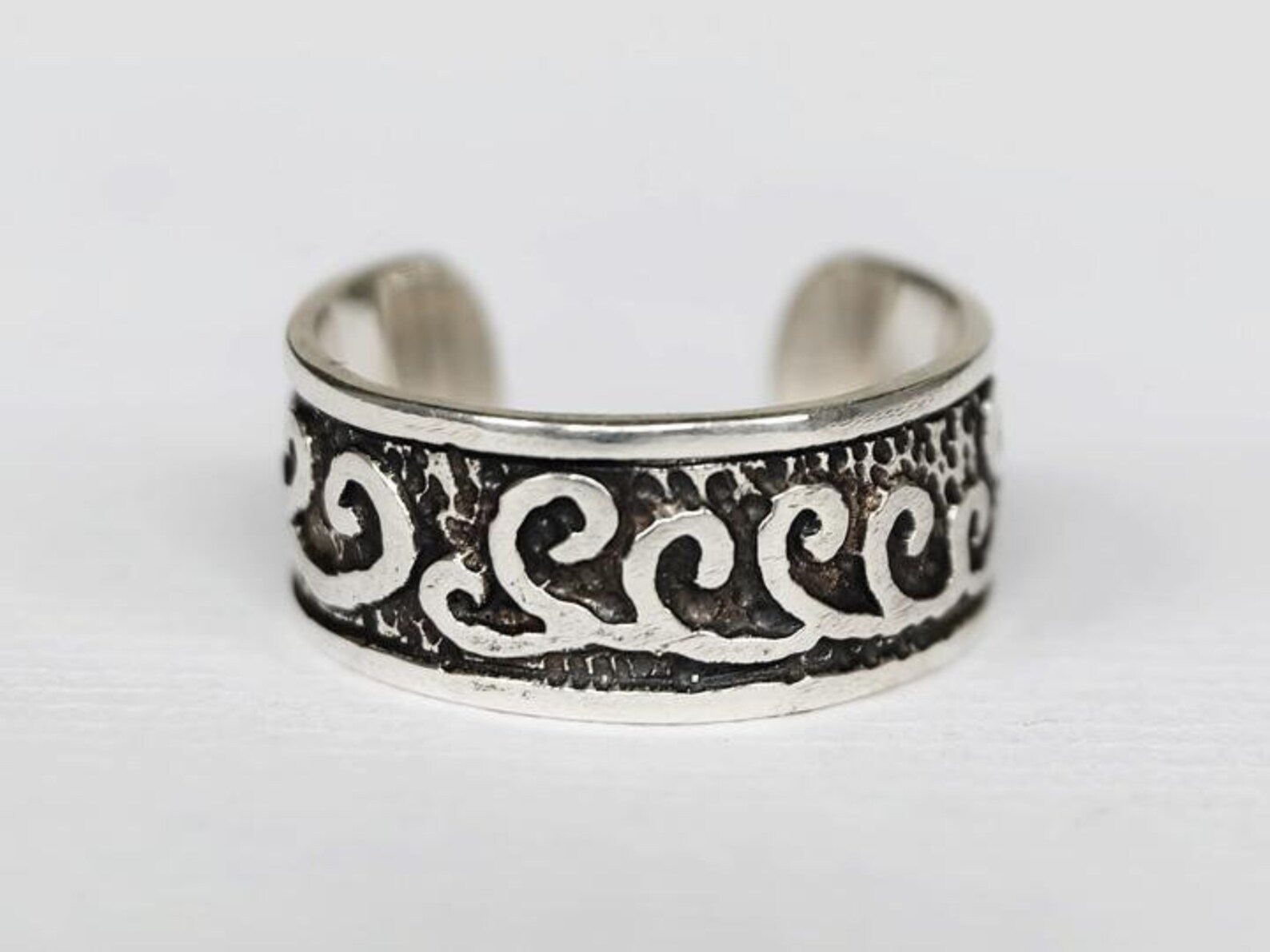 Wave Toe Ring Silver Toe Ring Pinky Ring Toe Ring Summer | Etsy