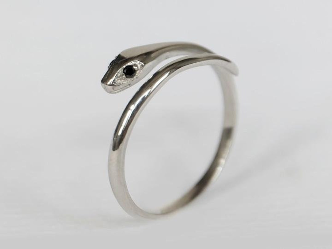 Snake Thumb Ring, Snake Ring, Silver Snake Ring, Adjustable Snake Ring ...